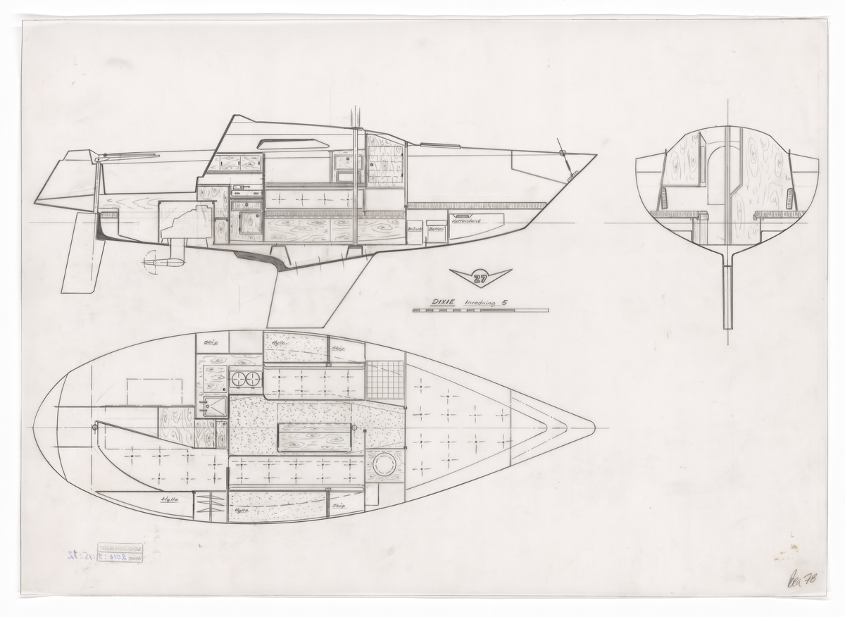 Dixie 27 with outboard engine 8 h.p. for 3600 euro! :) ⠀ - Examples of sailboats from 1000 euro